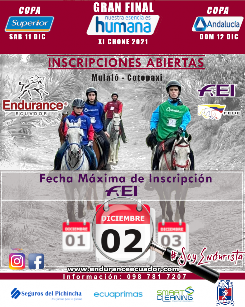 FORMULARIO DE INSCRIPCIÓN – GRAN FINAL ENDURANCE – HUMANA 2021 – Endurance Ecuador